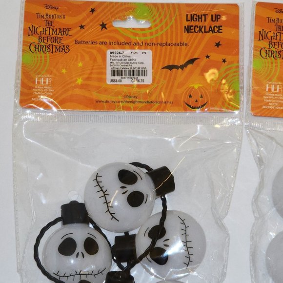 Disney | Accessories | 2disney Claires Jack Skellington Light Up ...